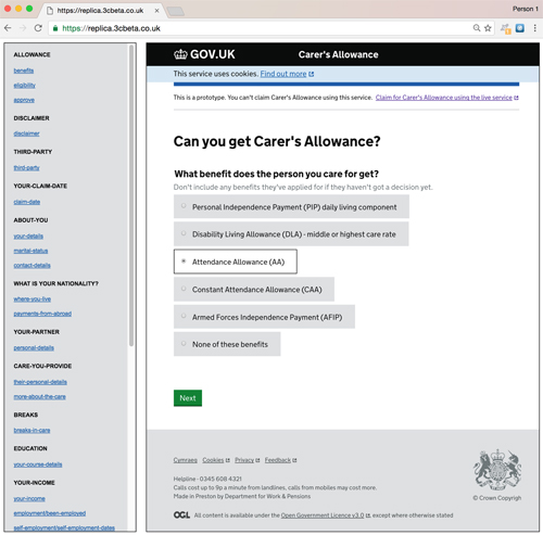 Supporting customers with the Carer’s Allowance replica service – DWP ...