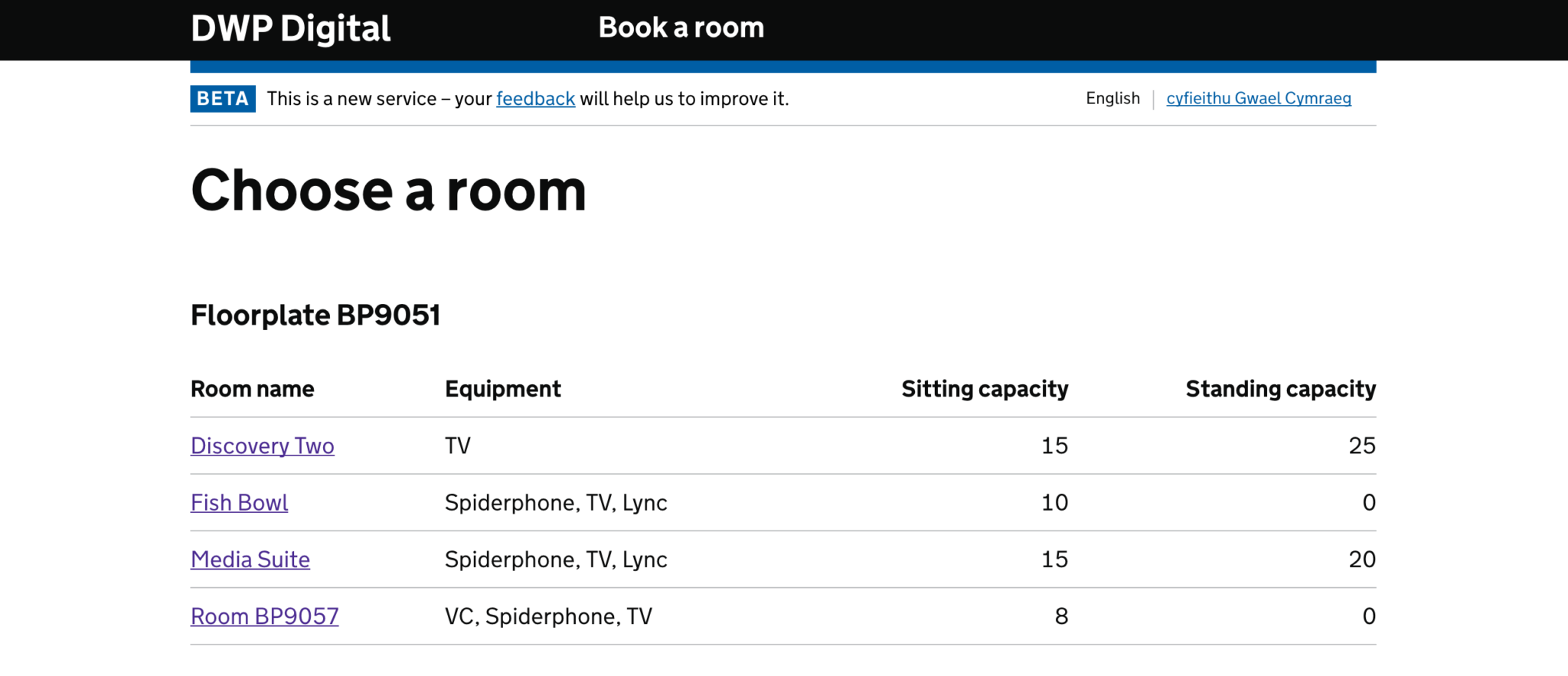 How we built a room-booking system – DWP Digital